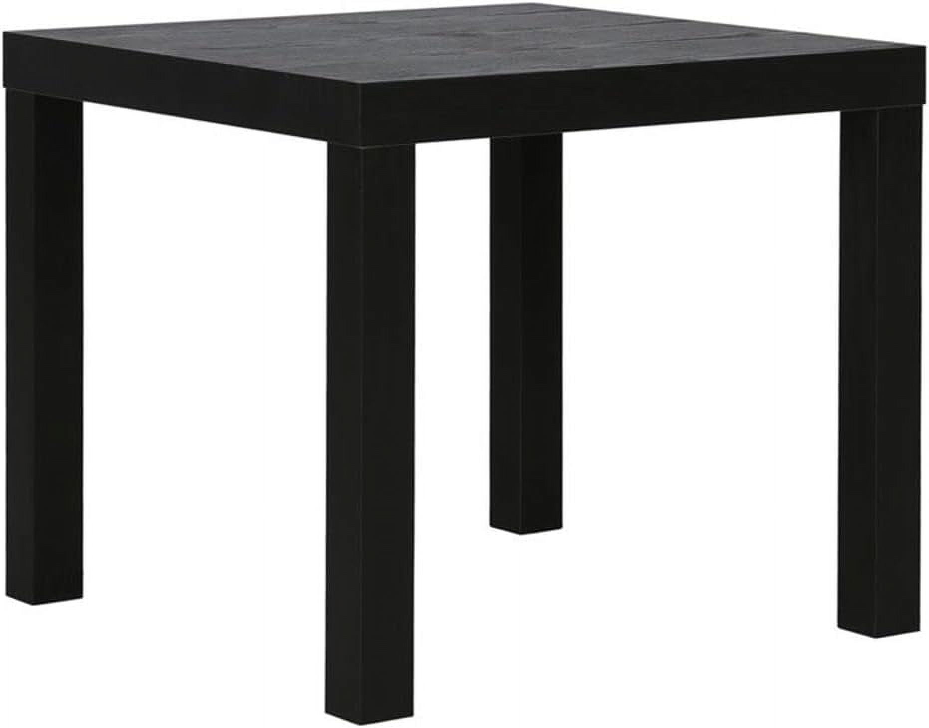 Parsons Black End Table, End Table for Living Room, Black Oak - Walmart.com