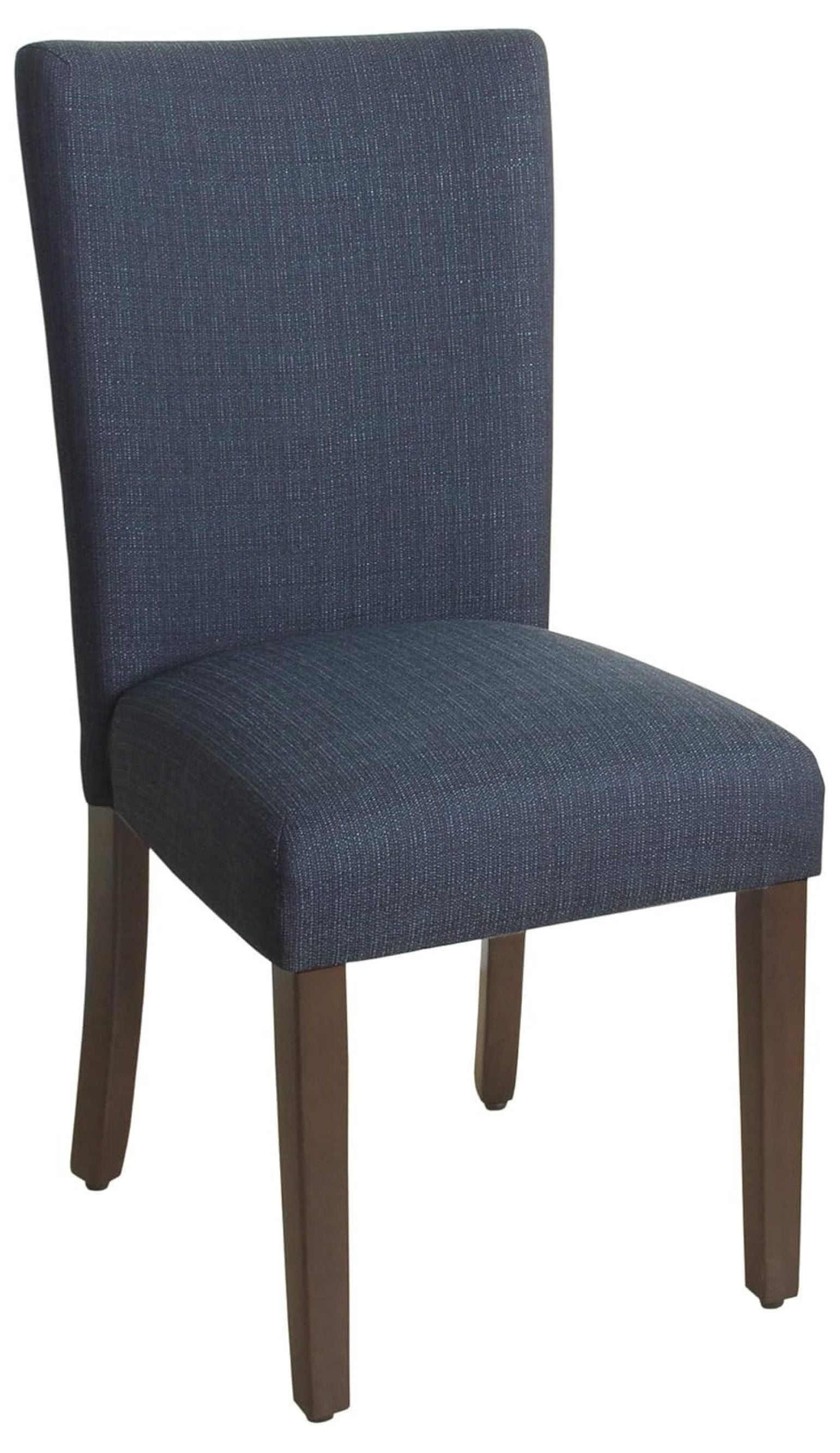 Parsons Classic Upholstered Accent Dining Chair, Single Pack, Dark Blue ...