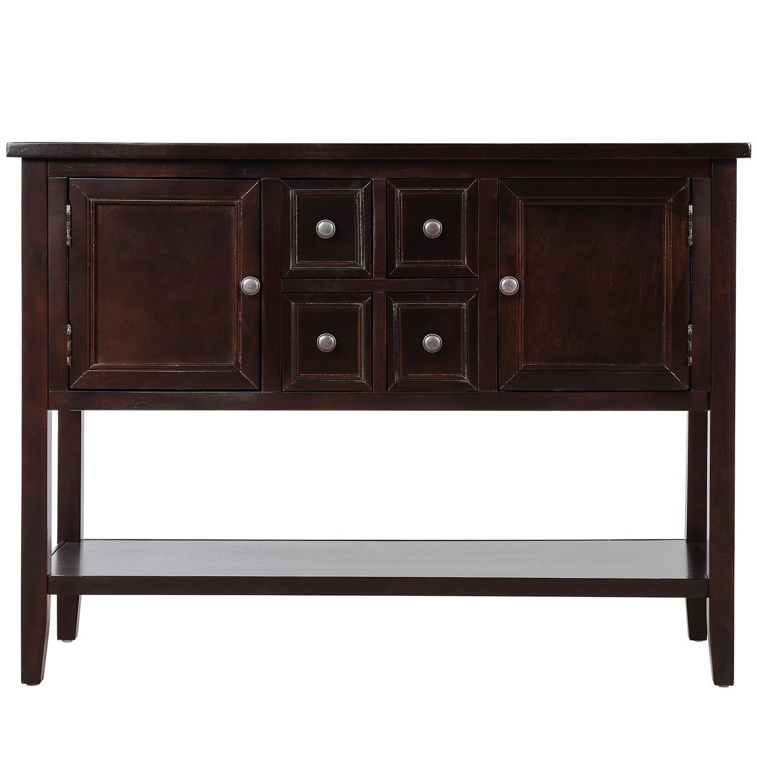 Parsons Entry Console Table with Wooden Sideboard Doors, Long Shelf ...