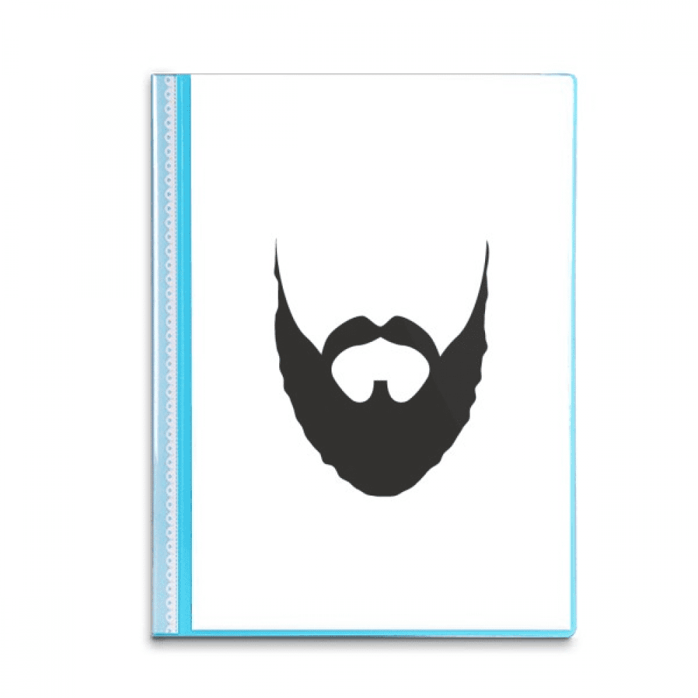 Part Beard Man Expression Book Sheet Protectors Portfolio Binder Folder ...