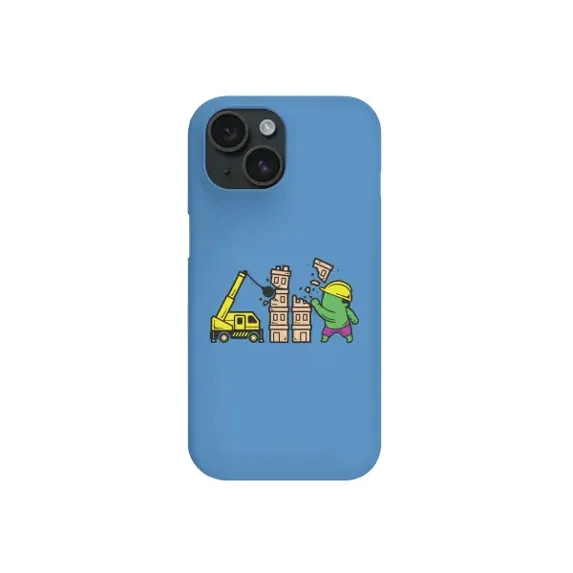 Part Time Job Construction Funny Worker Phone Case for iPhone 16 15 14 ...