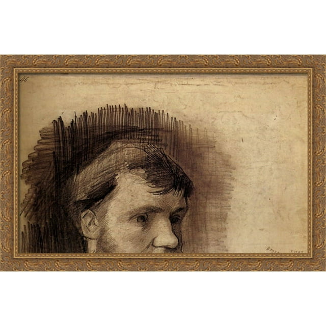 Part of a Portrait of Anthon van Rappard 40x28 Large Gold Ornate Wood ...