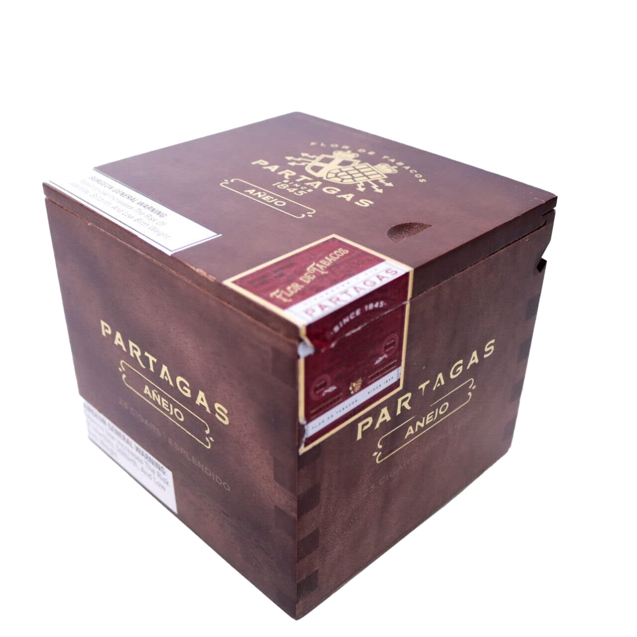Partagas Anejo Esplendido Empty Wood Cigar Box 5.5" x 5.25" x 4.75 ...