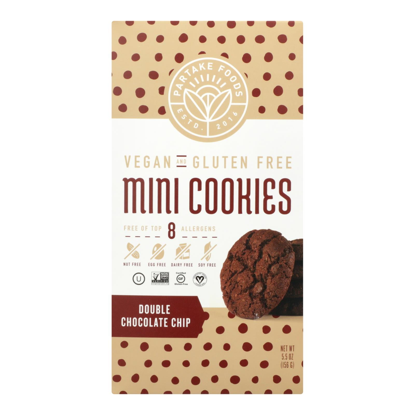 Partake Foods - Vegan & Gluten-Free Cookies, 5.5oz - Walmart.com