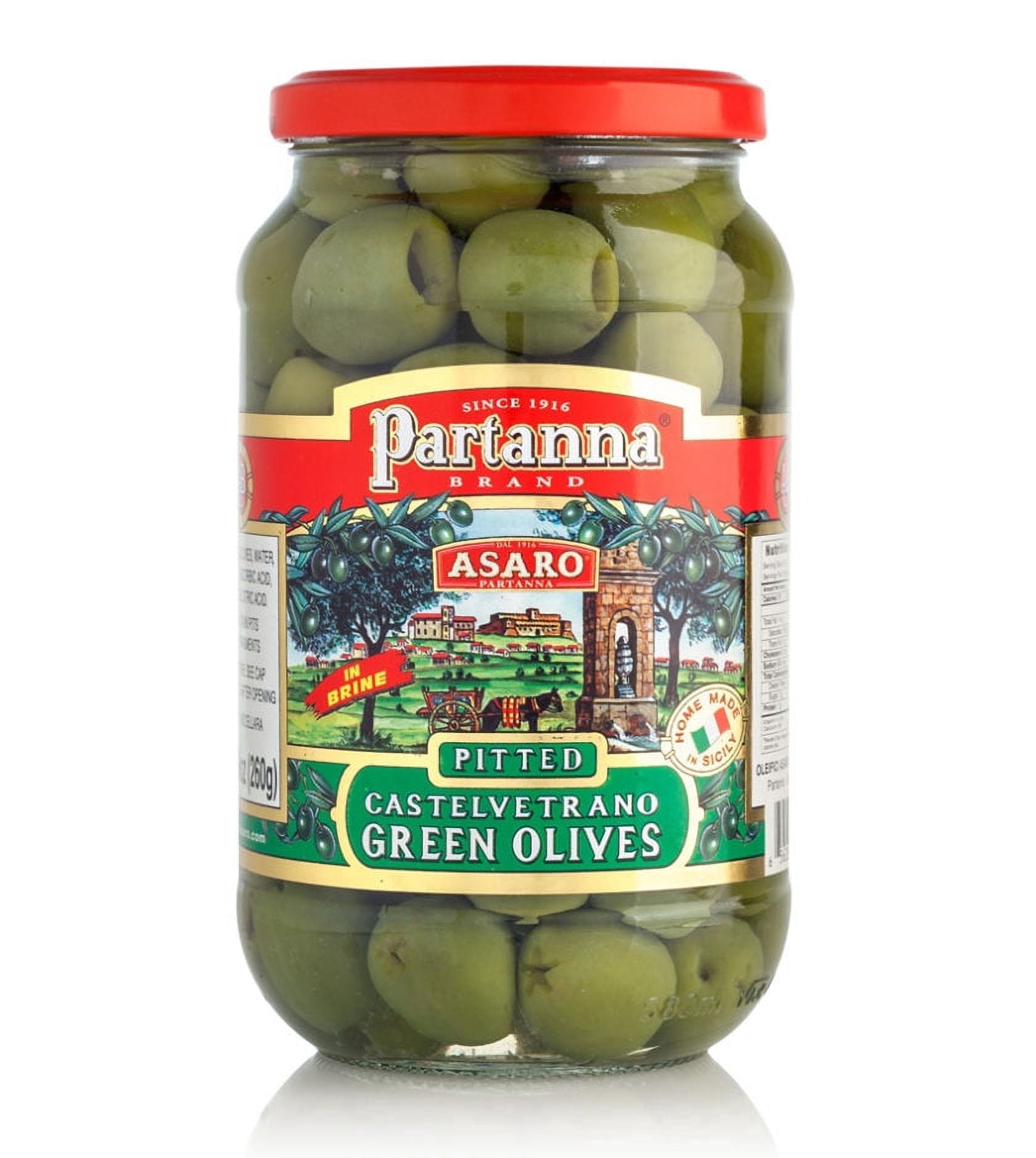 Unbranded Partanna Castelvetrano Green Pitted Olives 9 oz in brine ...
