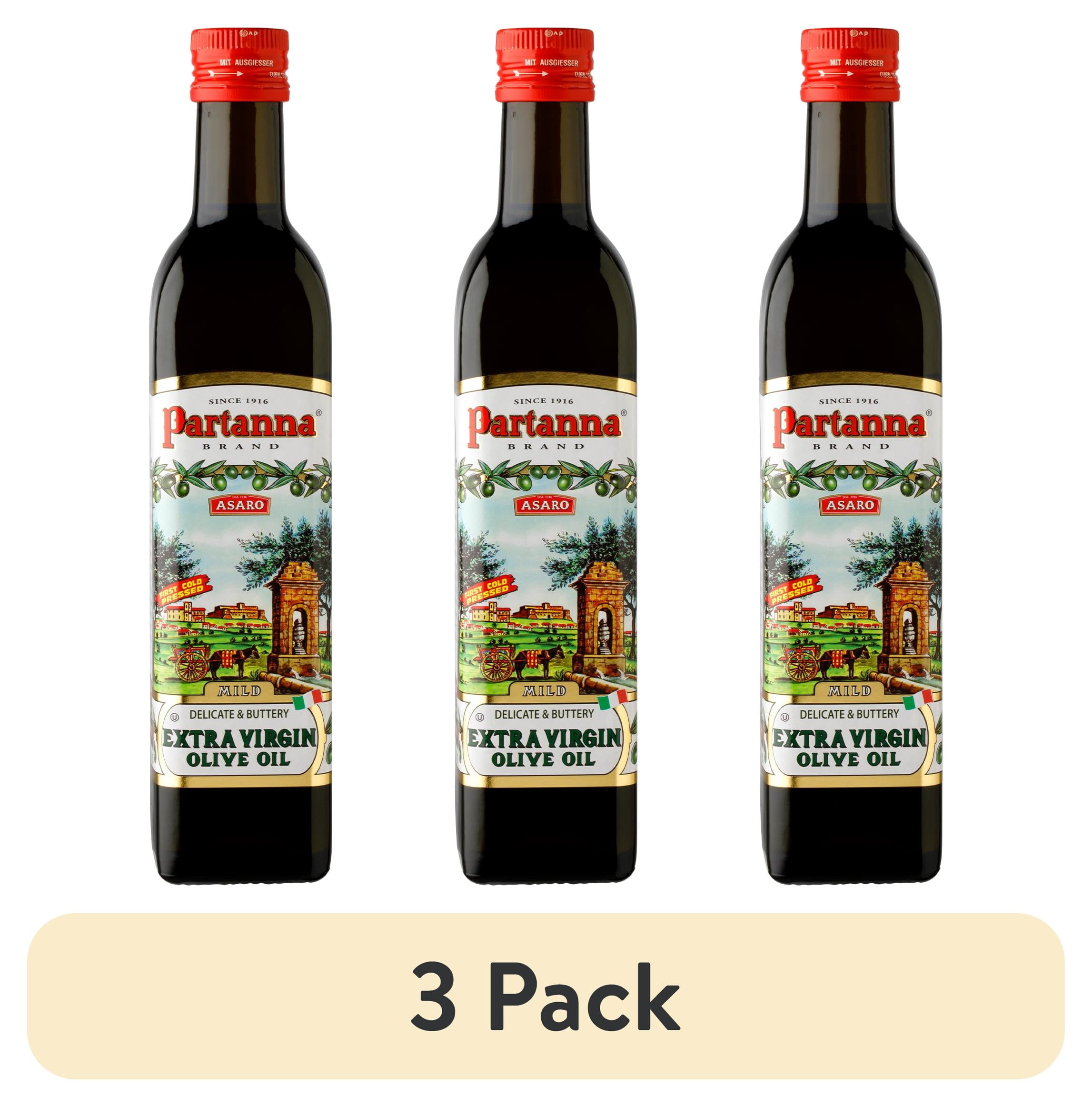(3 pack) Partanna Everyday Mild Extra Virgin Olive Oil - Premium ...