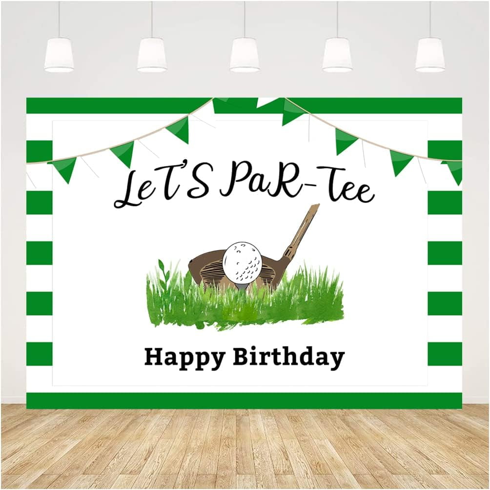 Partee Golf Theme Backdrop for Birthday Parties Grass Background for ...