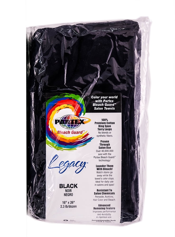 Partex Legacy Bleach Guard Towel (9 pc) - Black - Walmart.com