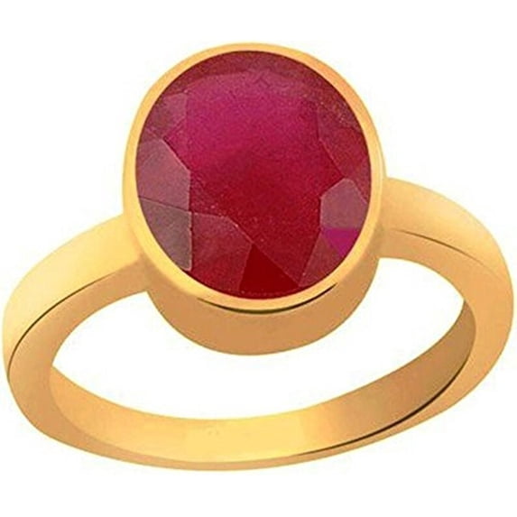 Parth Impex 5.25 Carat Natural Certified Ruby Panchadhatu Ring , Ruby ...