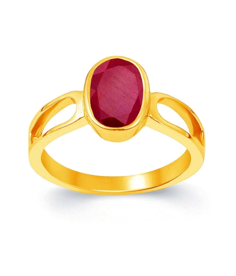 Parth Impex 5.65 Carat Natural Certified Ruby Panchadhatu Ring , Ruby ...
