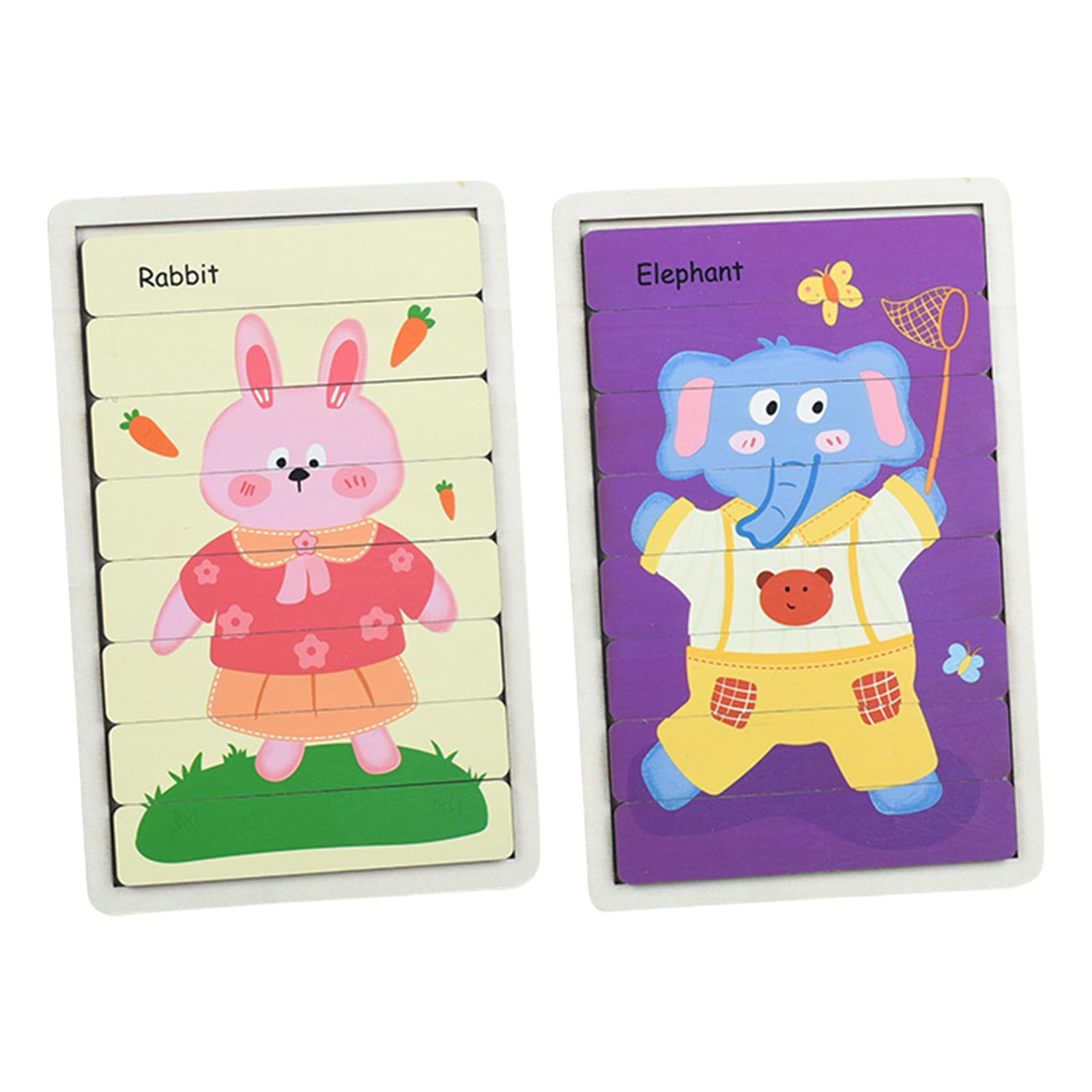 Partheme Novelty Toys 1 Counts Children's Creatives Strip Puzzle Wooden ...