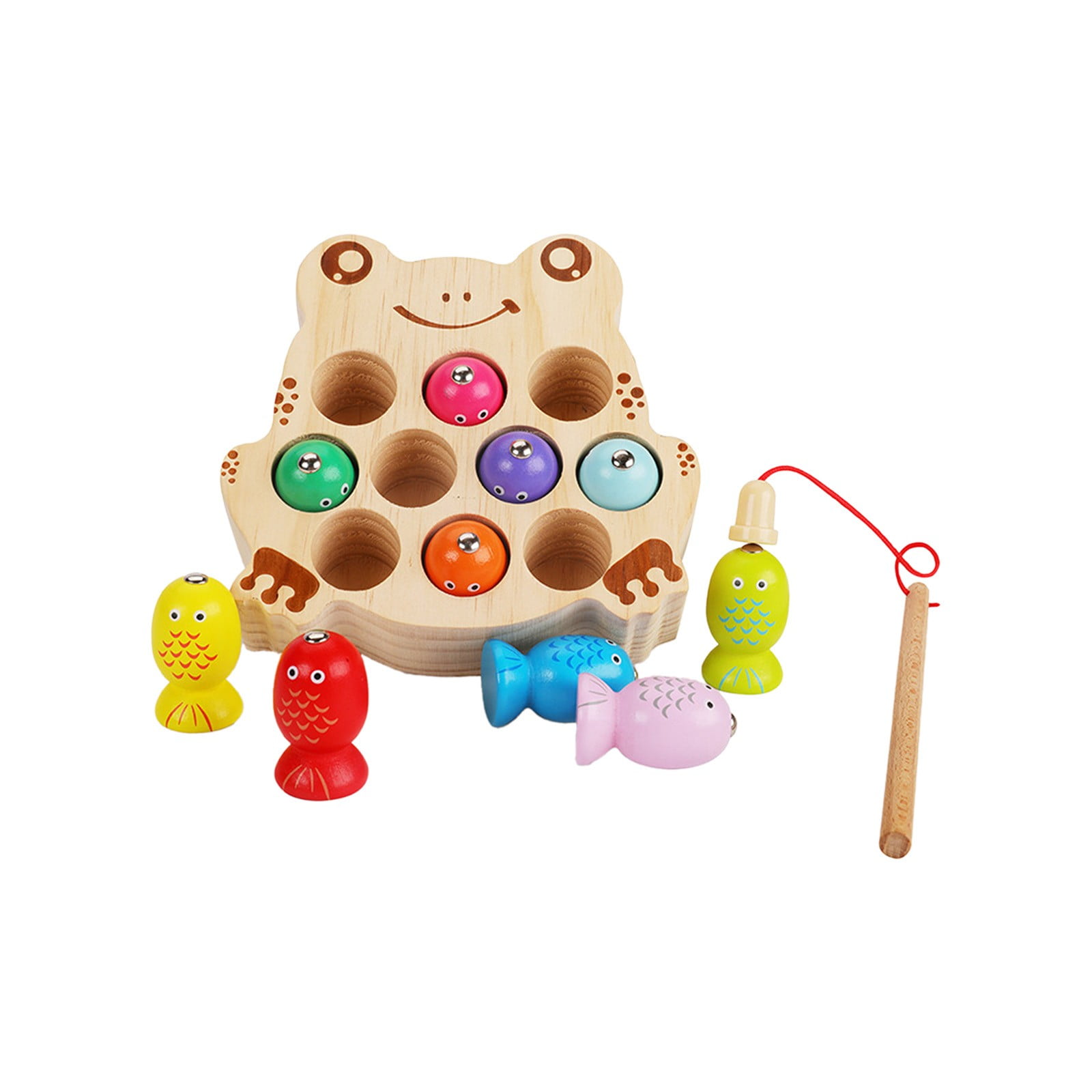Partheme Novelty Toys 1 Counts Magnetic Wooden Fishing Toy For Toddlers ...