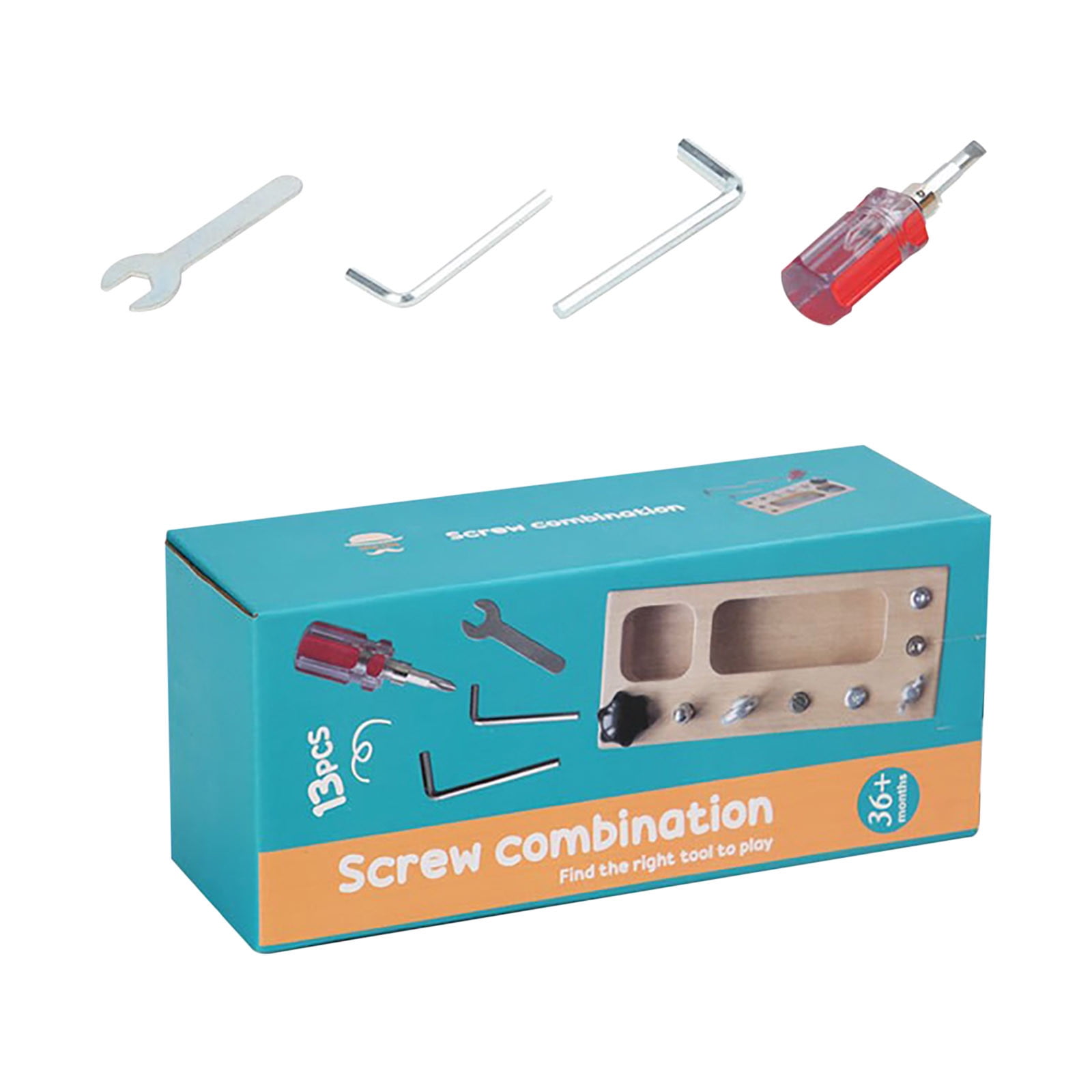 Partheme Novelty Toys 1 Counts Screwdriver Board Set, Wooden Toys For ...