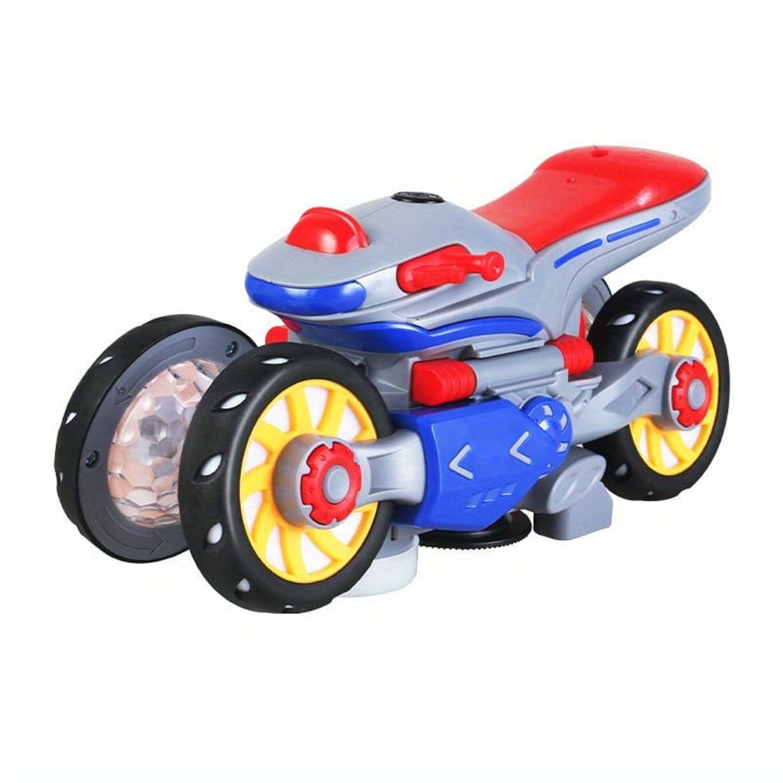 Partheme Novelty Toys 1 Counts Transforming Motorcycle Special Effects Rotating Car Science ...