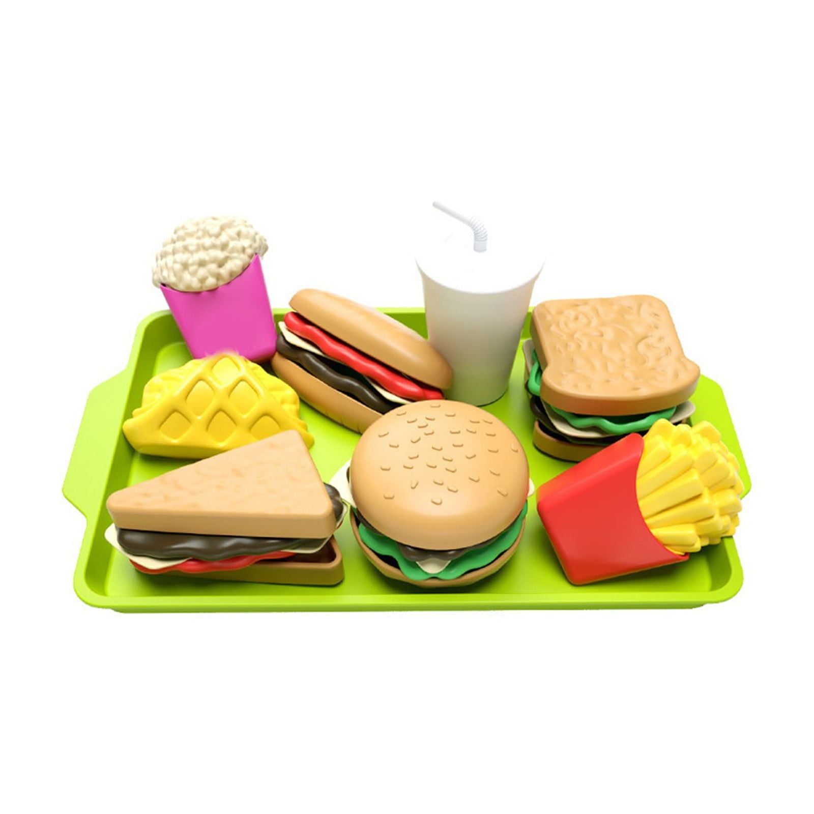 Partheme Novelty Toys 2 Counts Burger And French Fry Toy Set Sandwich ...