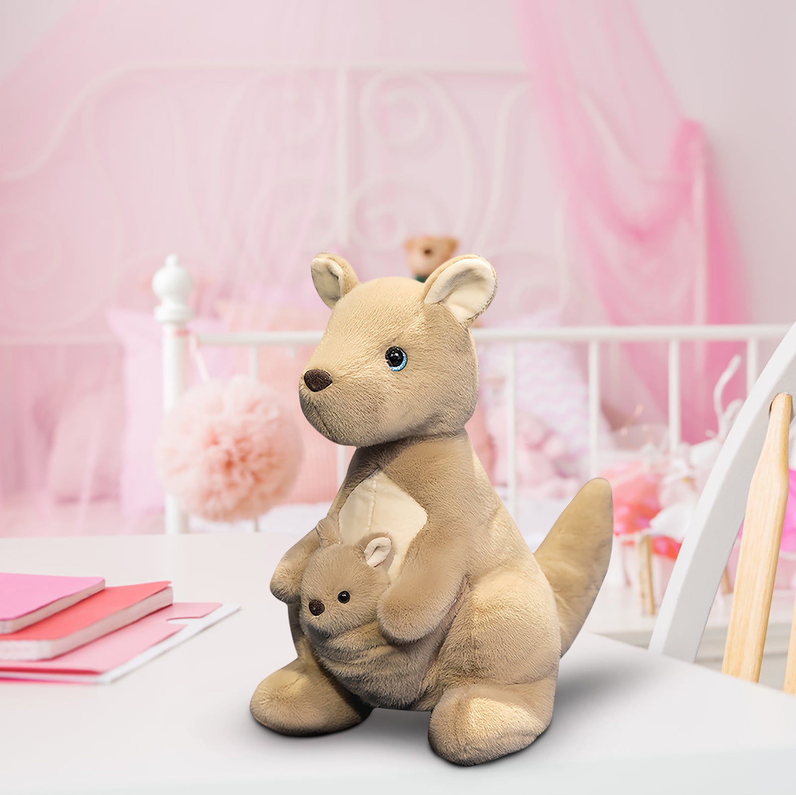 Partheme Novelty Toys 2 Counts Kangaroo Toys Realistic And Baby Set ...