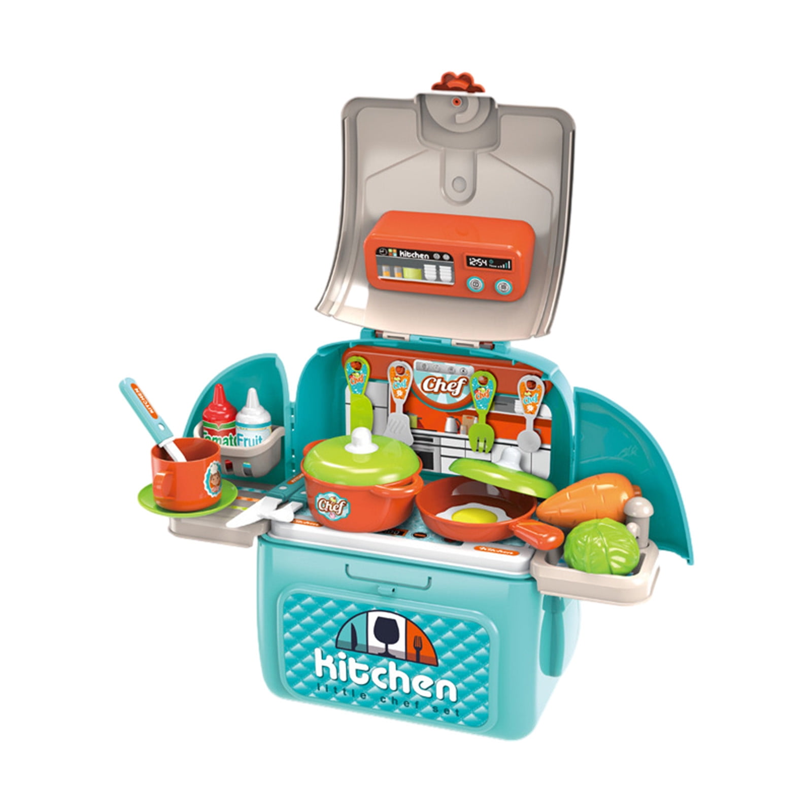 Partheme Novelty Toys 2 Counts Kitchen Set With Play Food For Toddlers ...