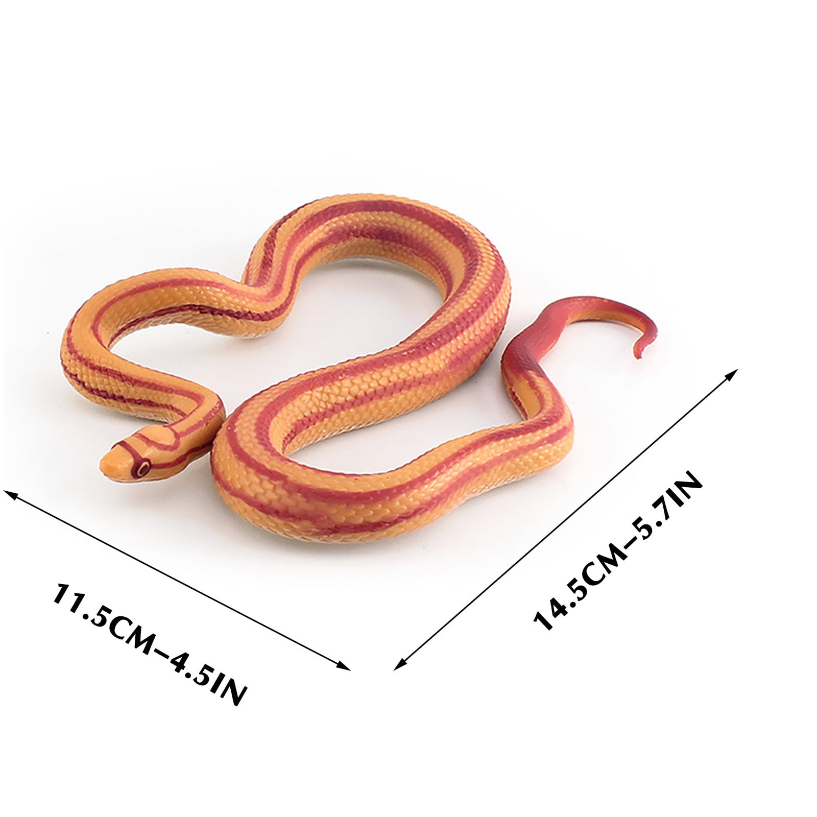 Partheme Novelty Toys 2 Counts Realistic Fake Snakes Toy Rubber Snake ...