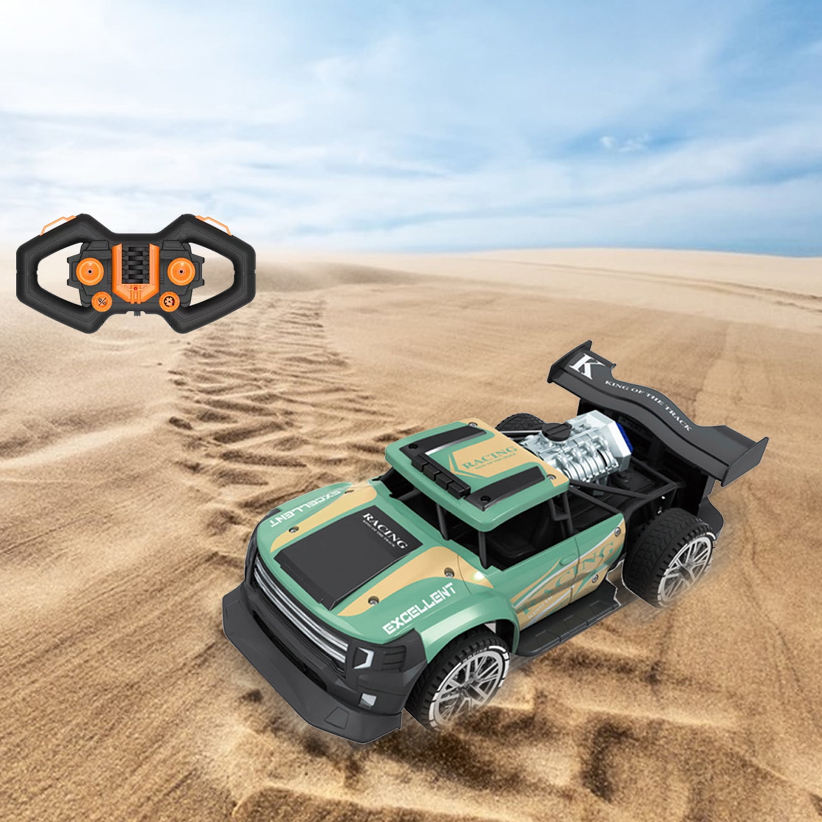 Partheme Novelty Toys 3 Counts 6-Channel 2.4G Remote Control Car For ...