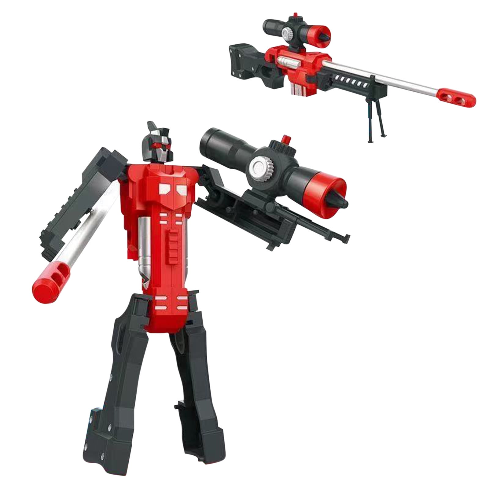 Partheme Novelty Toys 3 Counts DIY Deformed Revolver Model Robot Pocket ...