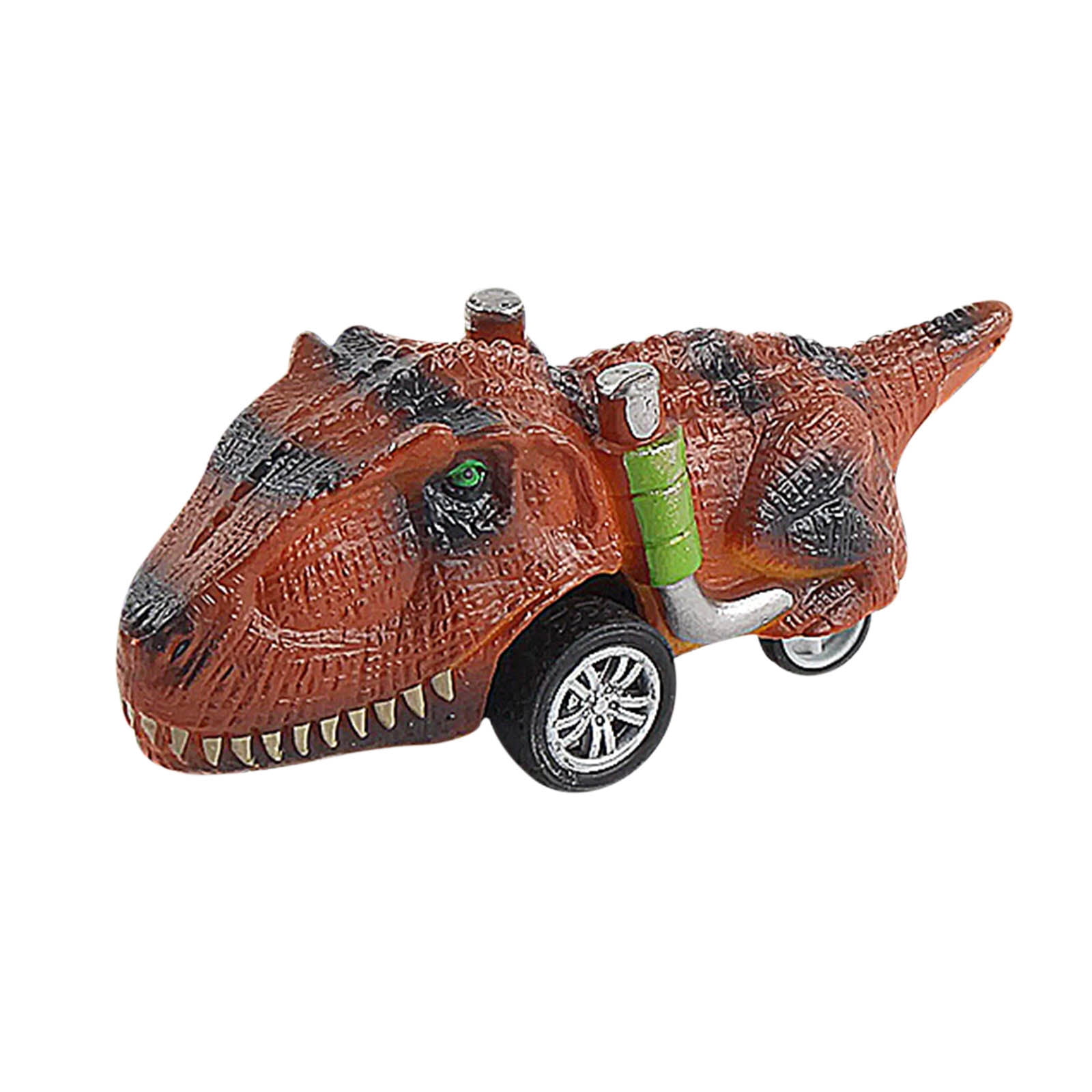 Partheme Novelty Toys 3 Counts Dinosaur Car Mini Toy Simulation Horned ...