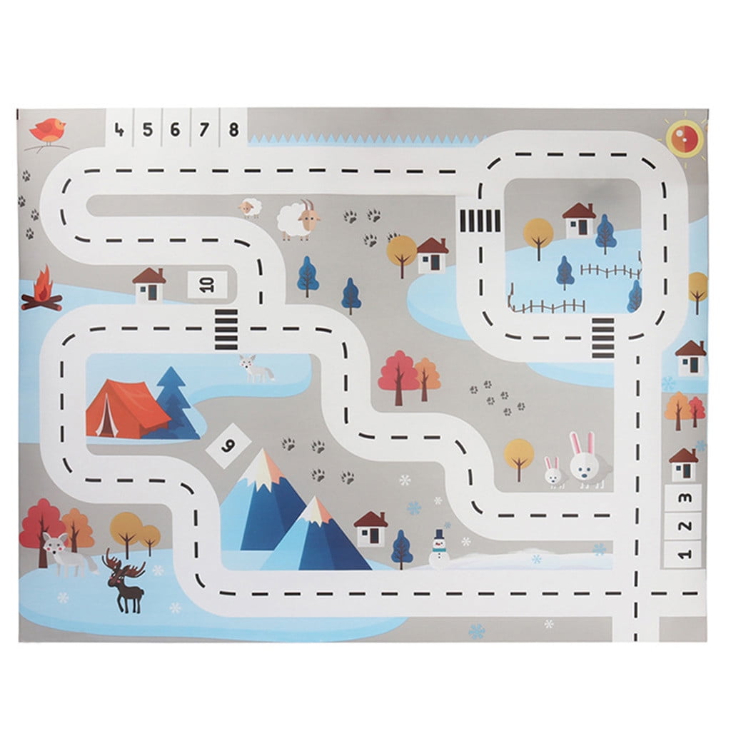 Partheme Novelty Toys 3 Counts Kids Play Mat City Road Buildings ...
