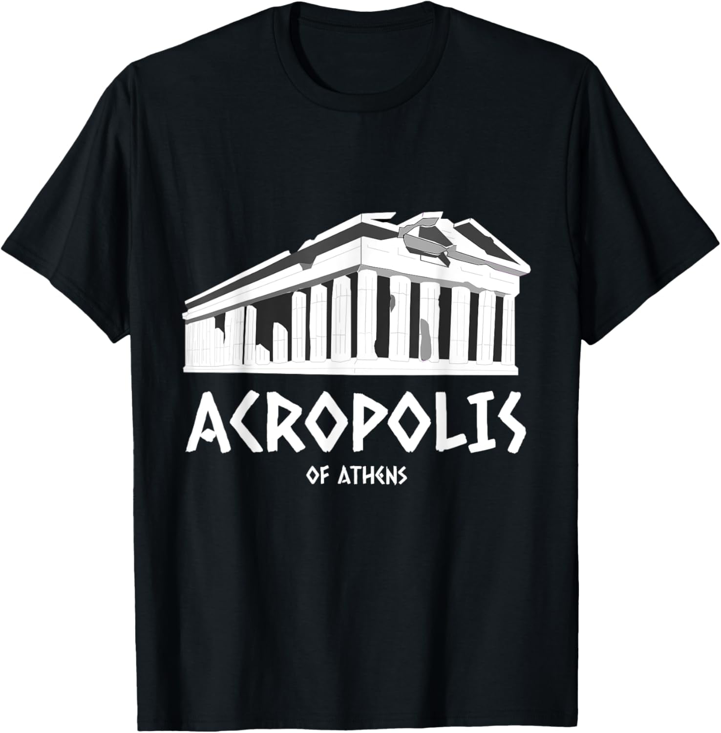 Parthenon Acropolis Of Athens Greece Hellas Souvenir Greek T-Shirt ...