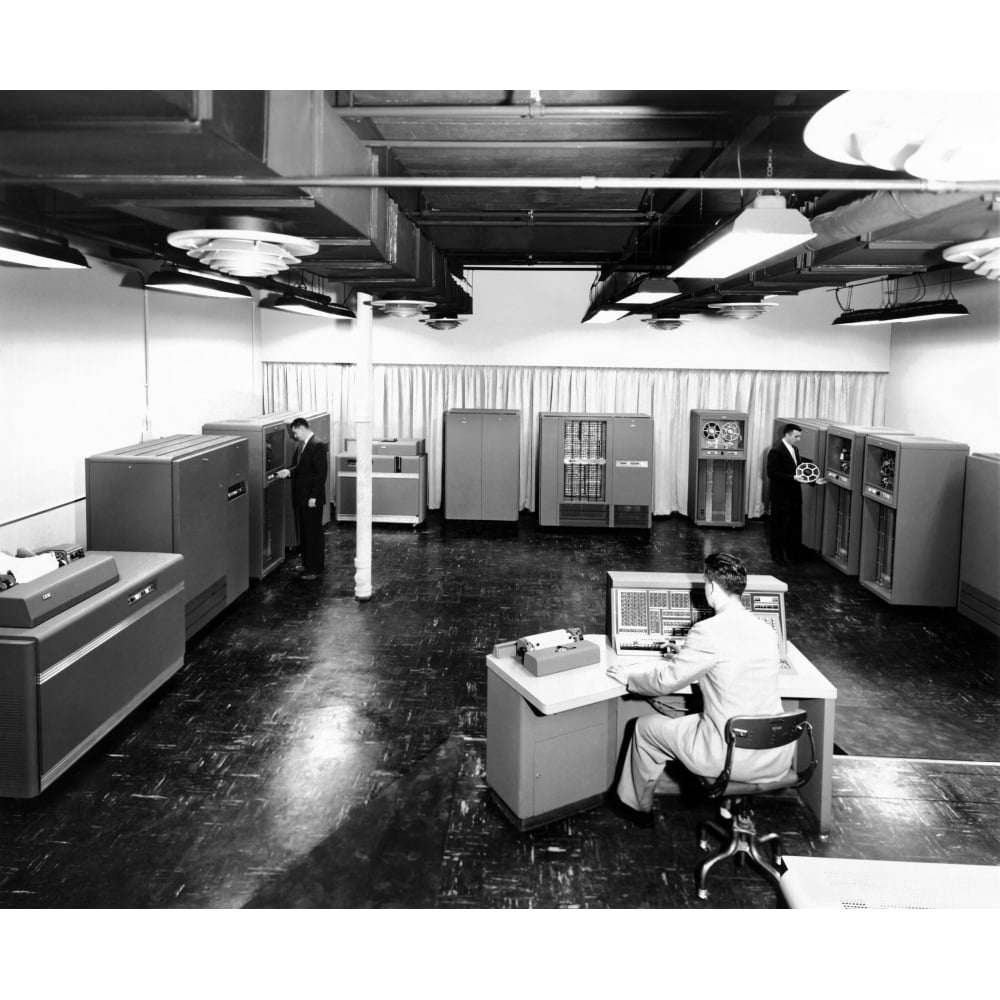 Partial View Of The New Ibm Type '702' Electronic Data Processing ...