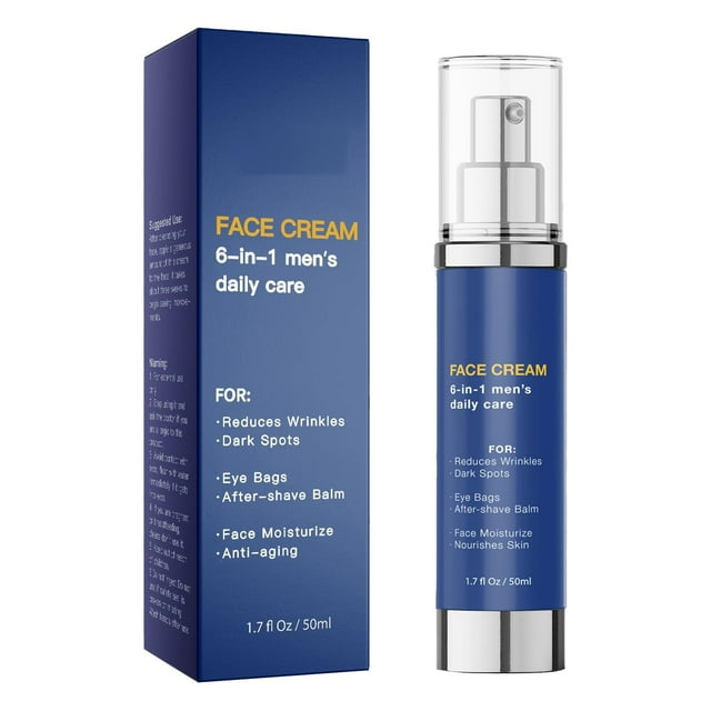 Particle 6-in-1 Face Cream for Men Anti-Aging Moisturizer, Reduces Wrinkles, Dark Spots & Eye ...