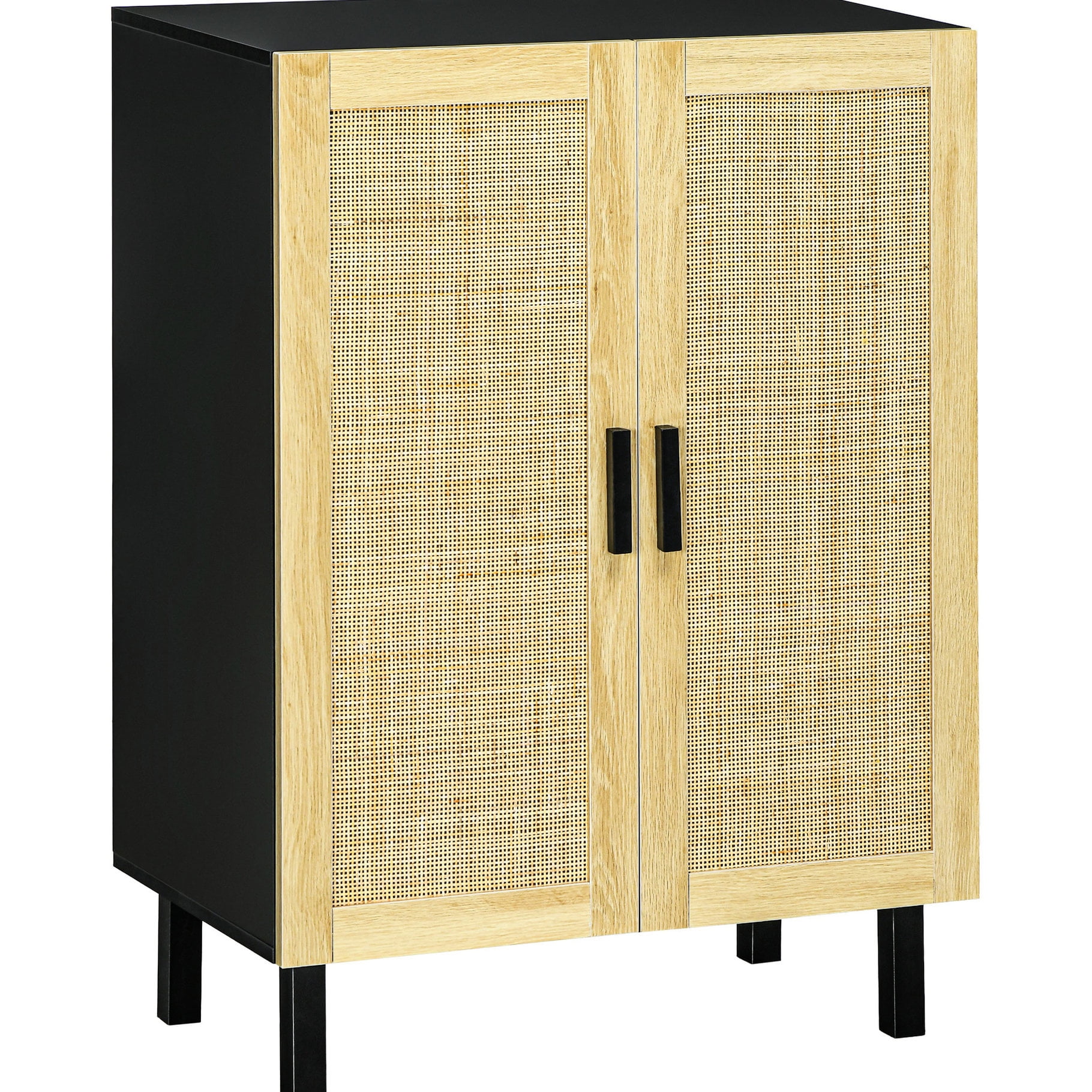 Particle Board Cabinet - Rattan Wicker Doors for Style - Different Home ...