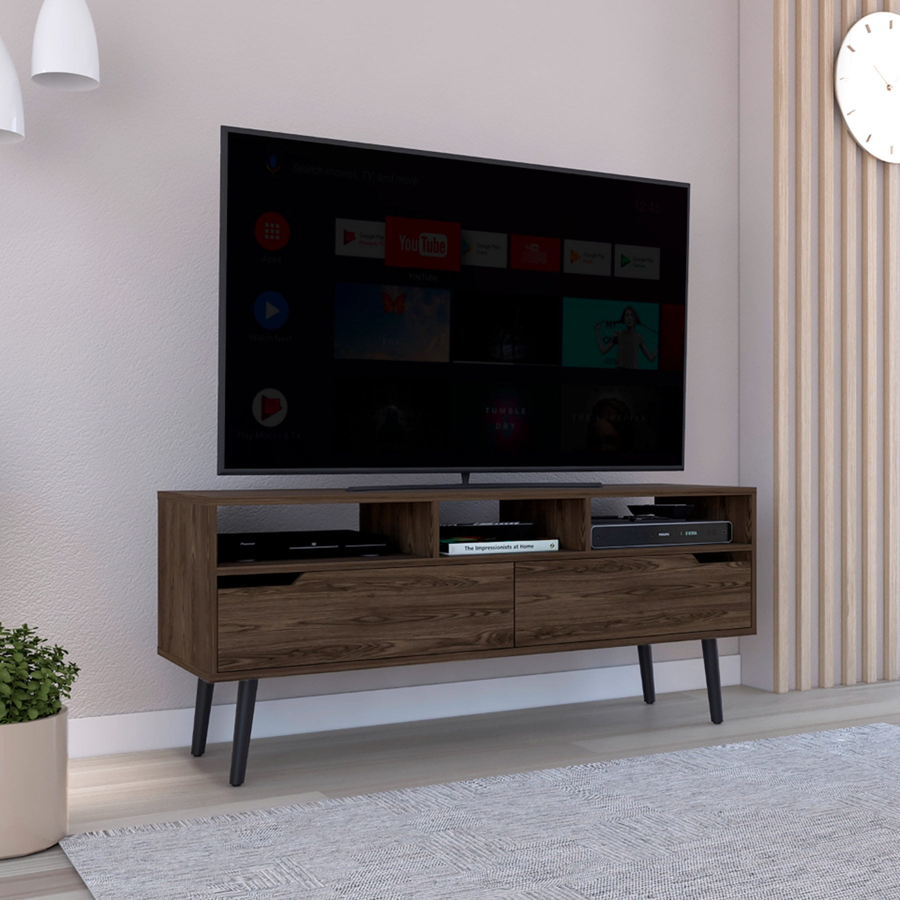 Particle Board Construction - Can Carry 60" TV - Living Area Setup - 2 ...