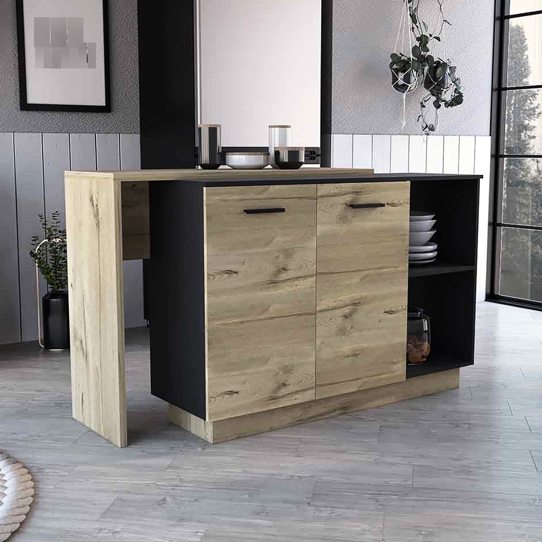 Particle Board Construction - Double Door Storage Option - Kitchen ...