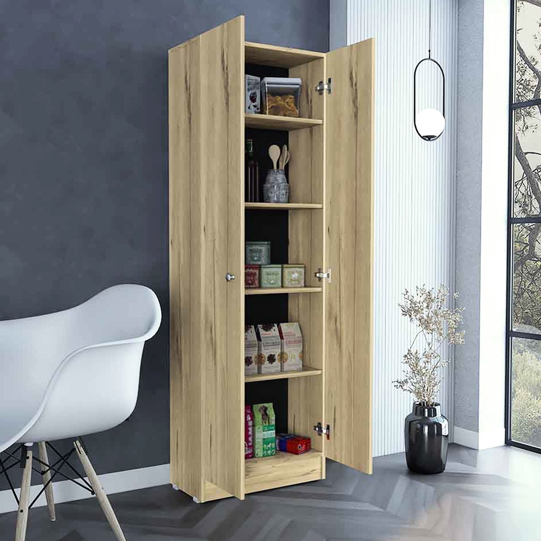 Particle Board Five-Shelf Storage+No Power Tools Needed”-“Library ...