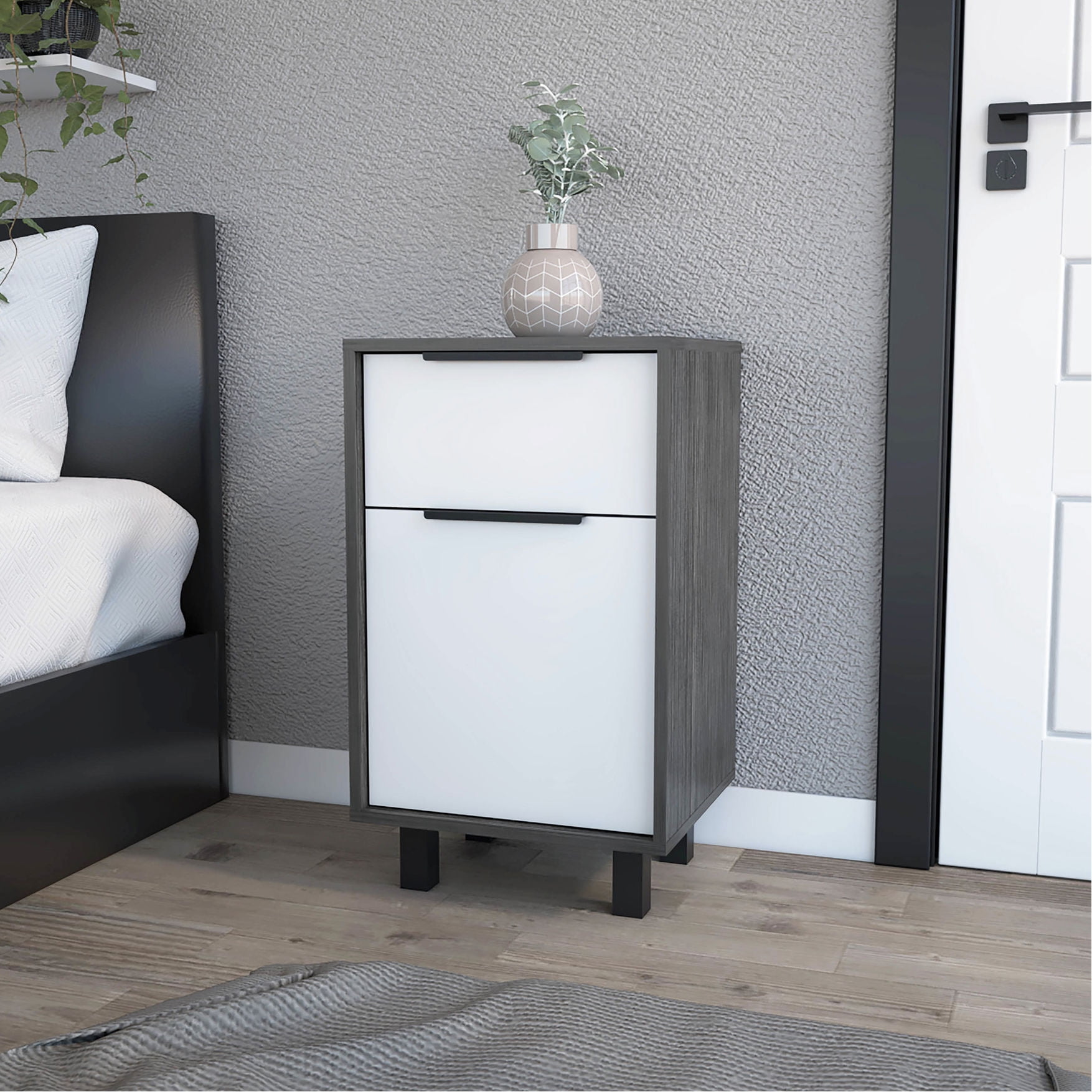 Particle Board Material - Storage - focused Design - Nightstand ...