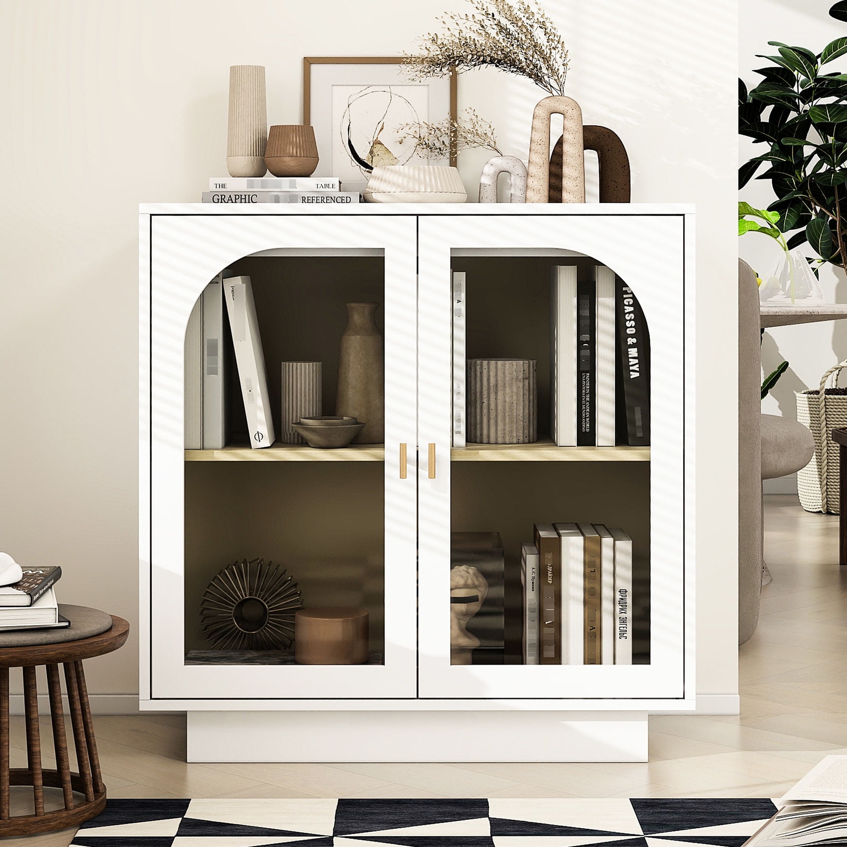 Particle Board Storage Unit with Acrylic Door / Lock Wall Parts to ...