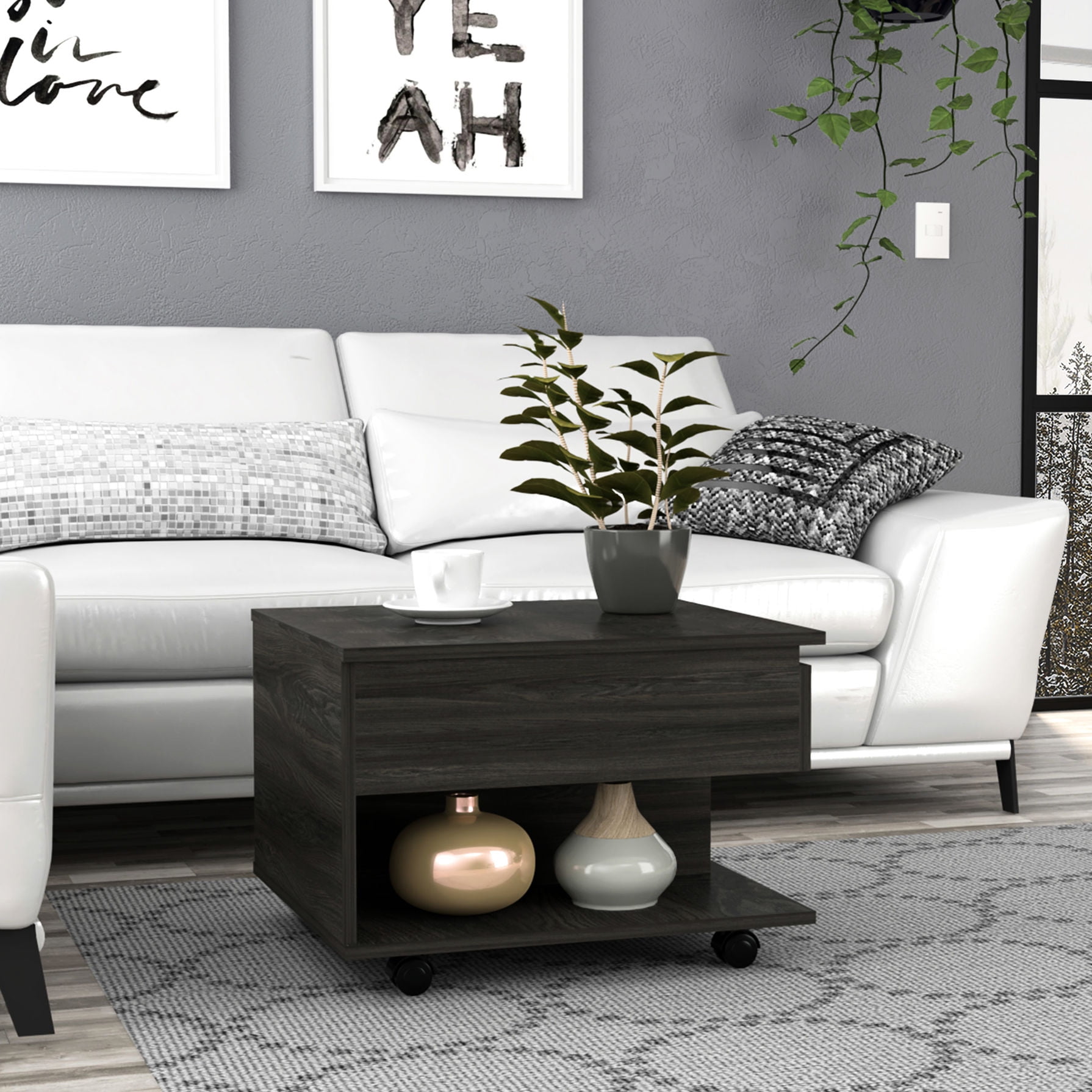 Particle Board Table with Concealed Storage - Long - lasting and ...