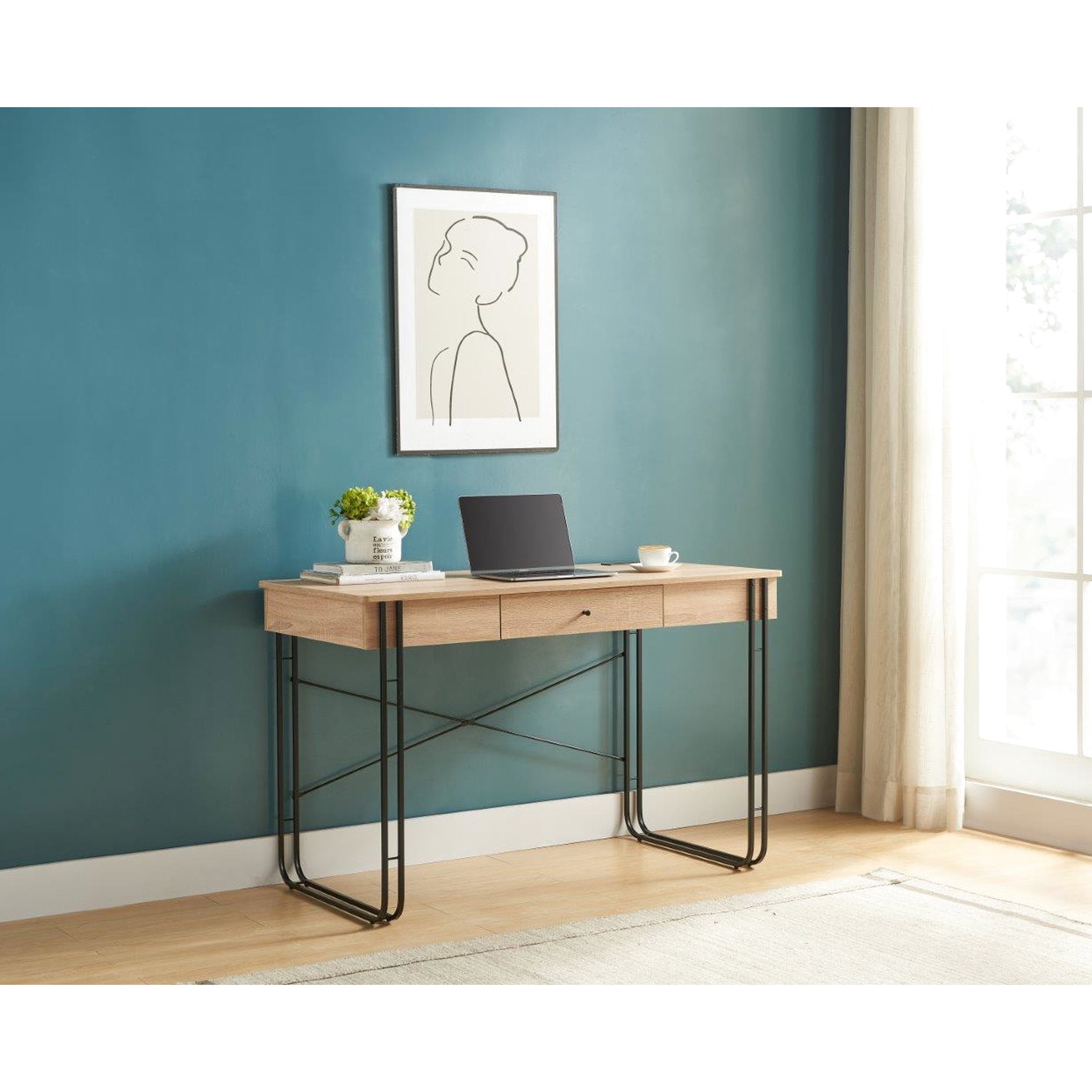 Particle Board Writing Desk+Metal Knob Drawer”-“Personal Study+Add A ...