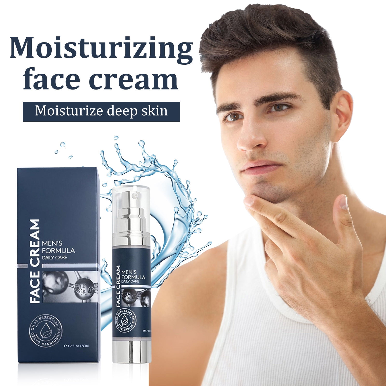 Particle Face Cream for Men 6-in-1 Anti-Aging Moisturizer, Reduces Wrinkles, Dark Spots & Eye ...
