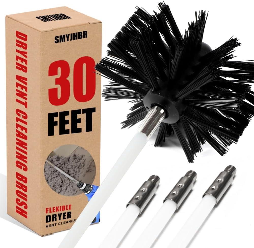 Particle Furnace Cleaning Brush, 4"/6" Brush,Chimney Brush,Dryer Vent ...