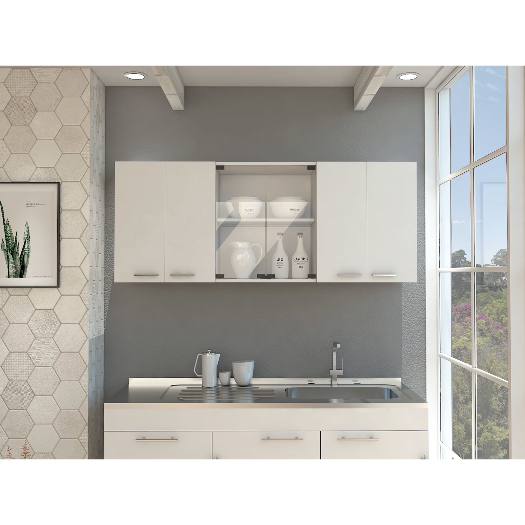 Particle board - Double - door functionality - Garage wall - Store ...