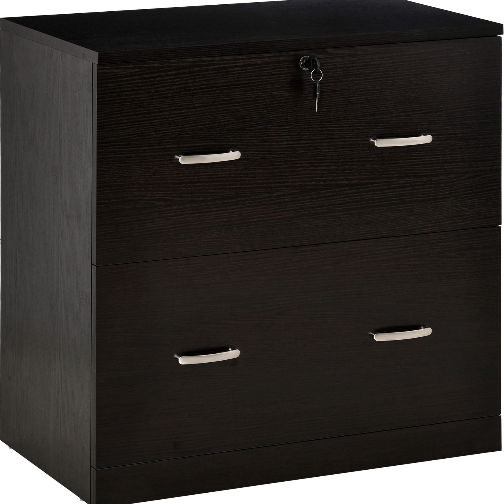 Particleboard 2-Drawer Office Cabinet with Lock - Protects Documents in ...