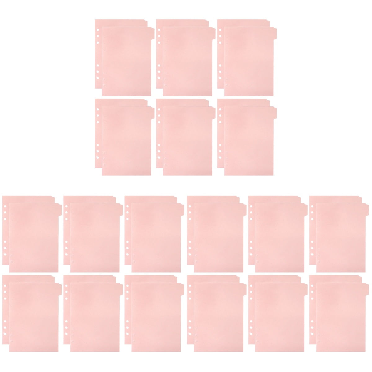 Partition Baffle Notebook Index Dividers for Binder Colored Labels ...