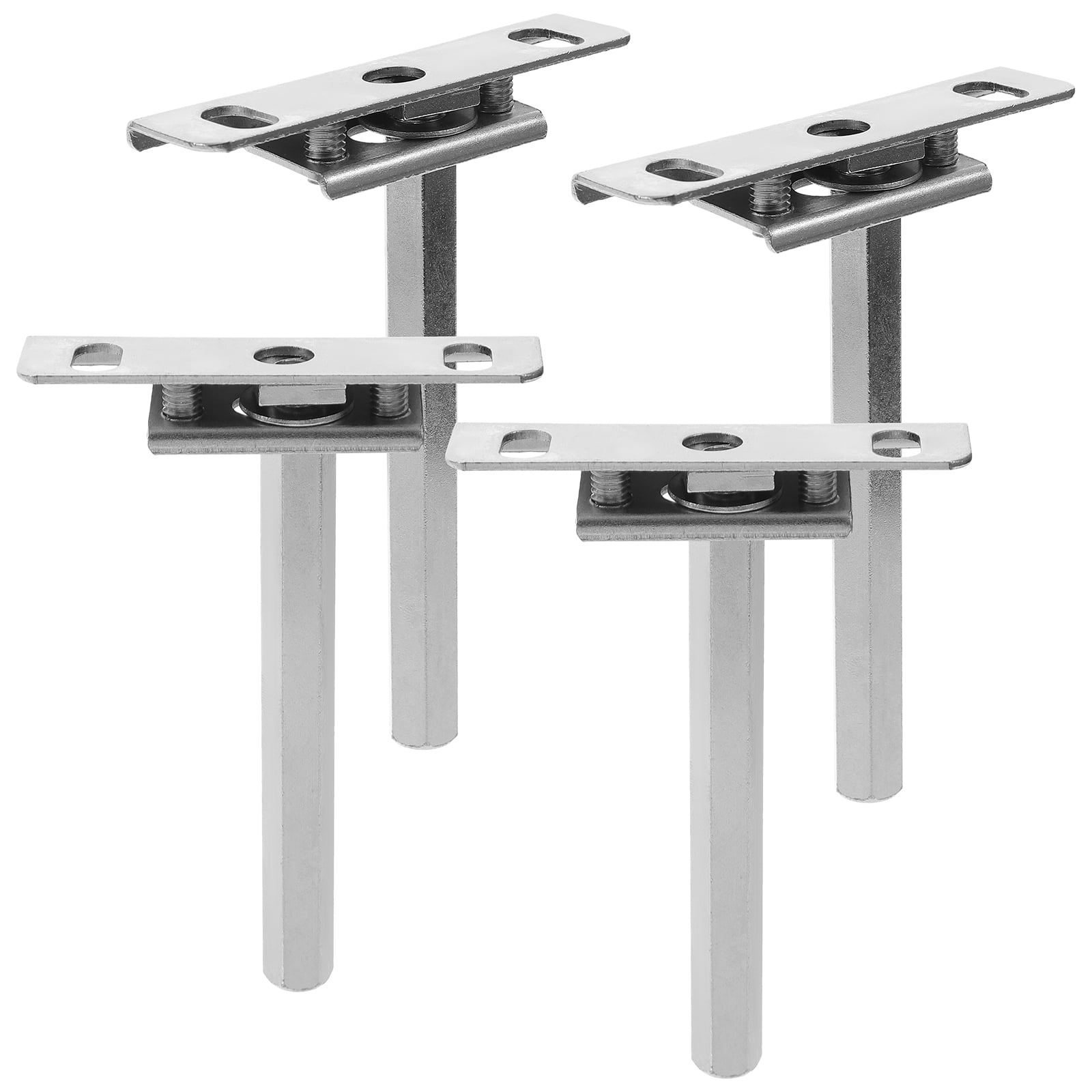 OHOIOLLA Floating Shelves Brackets Silver 4Pcs Heavy Duty Cold Rolled ...