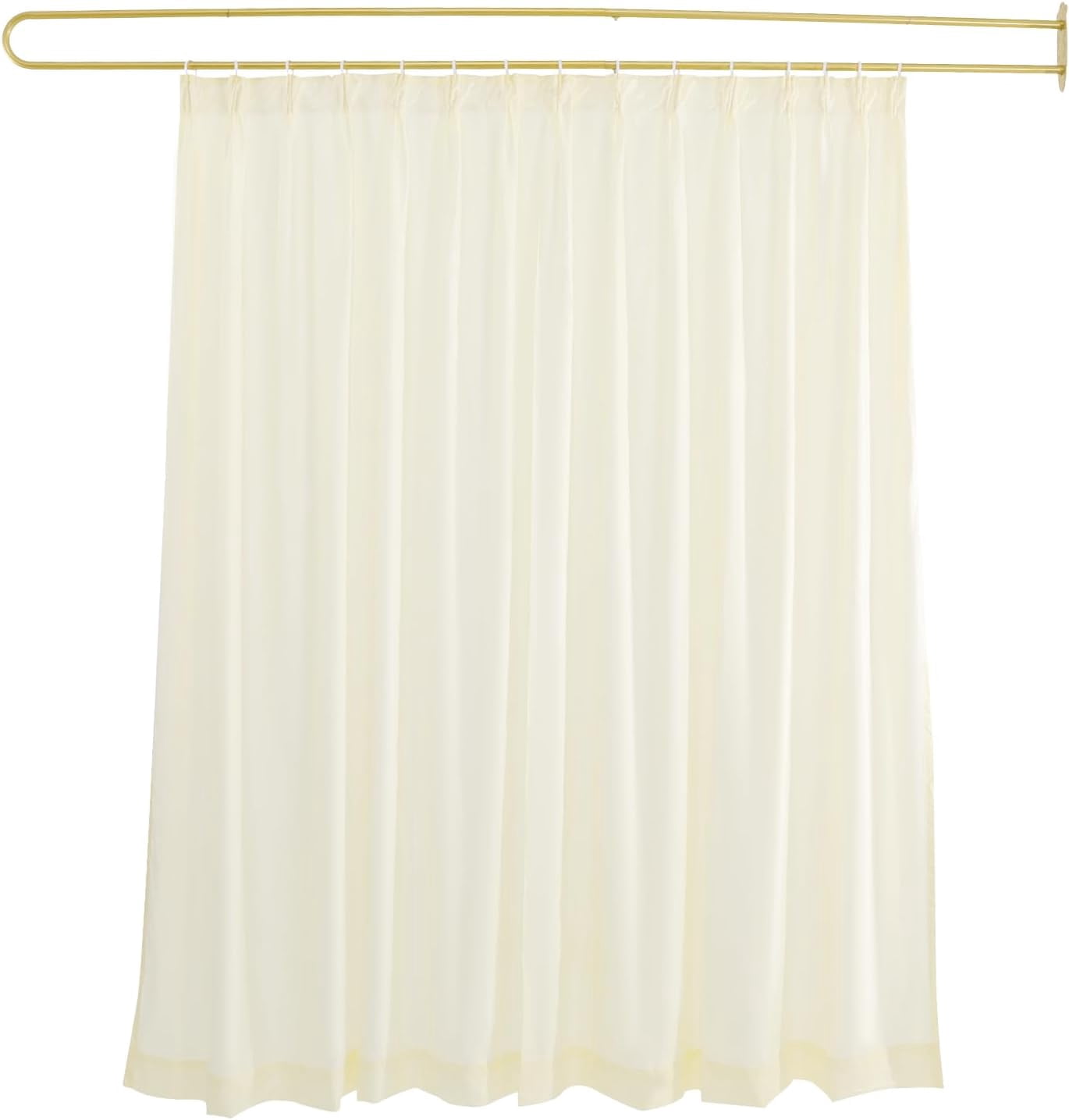 Partition Curtain with U-Shape Bracket, Modern Wall-Mounted Privacy ...