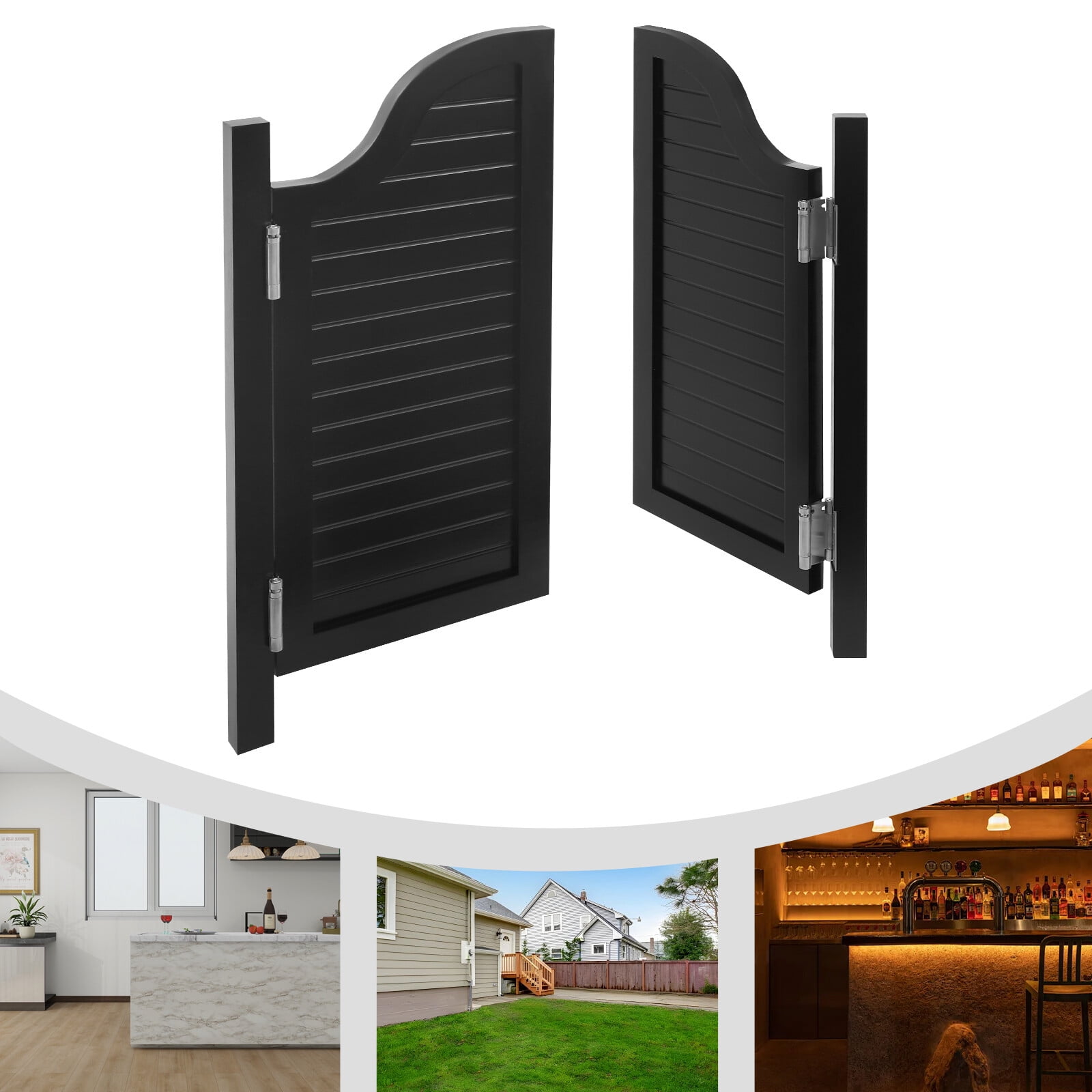 Partition Door, Swing Solid Wood Door Partition Door for Shop Entrance ...