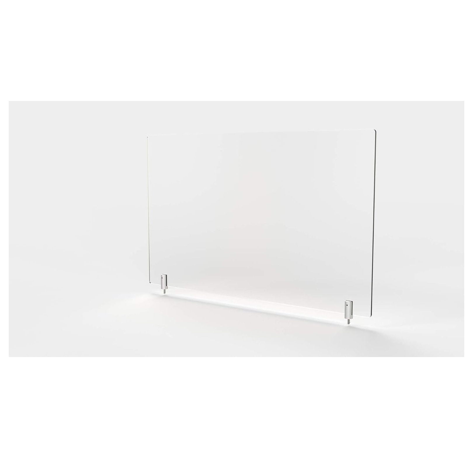 Partition Extender, Frosted Thermoplastic w/Screws, 18"H x 24"W ...