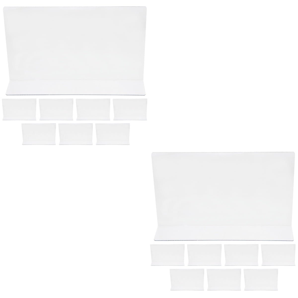 Partition Plate Magnetic Shelves Acrylic Dividers for 16 Pcs Clear ...