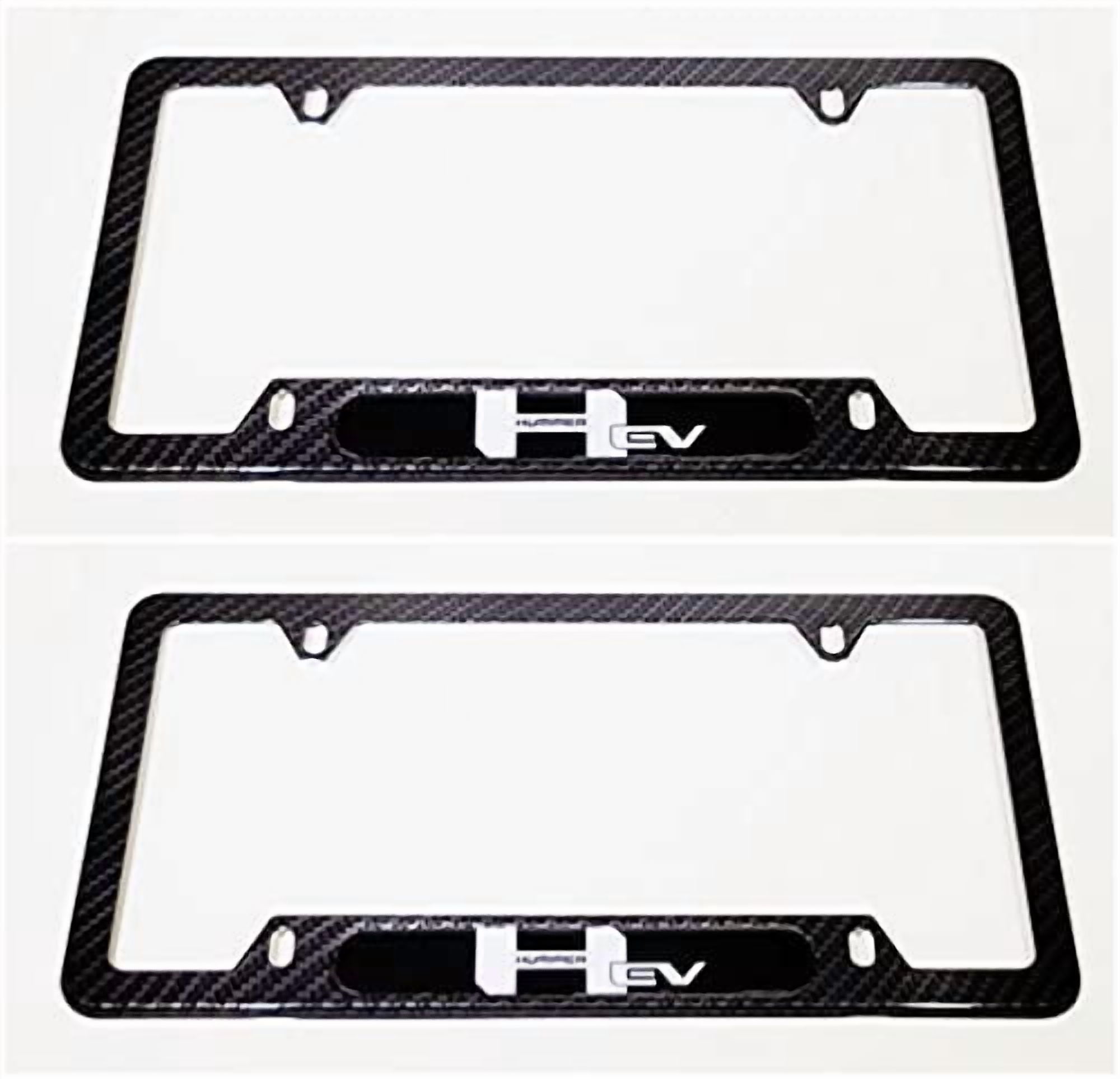 Partland Hummer EV License Plate Frame Cover Premium Carbon Fiber ...