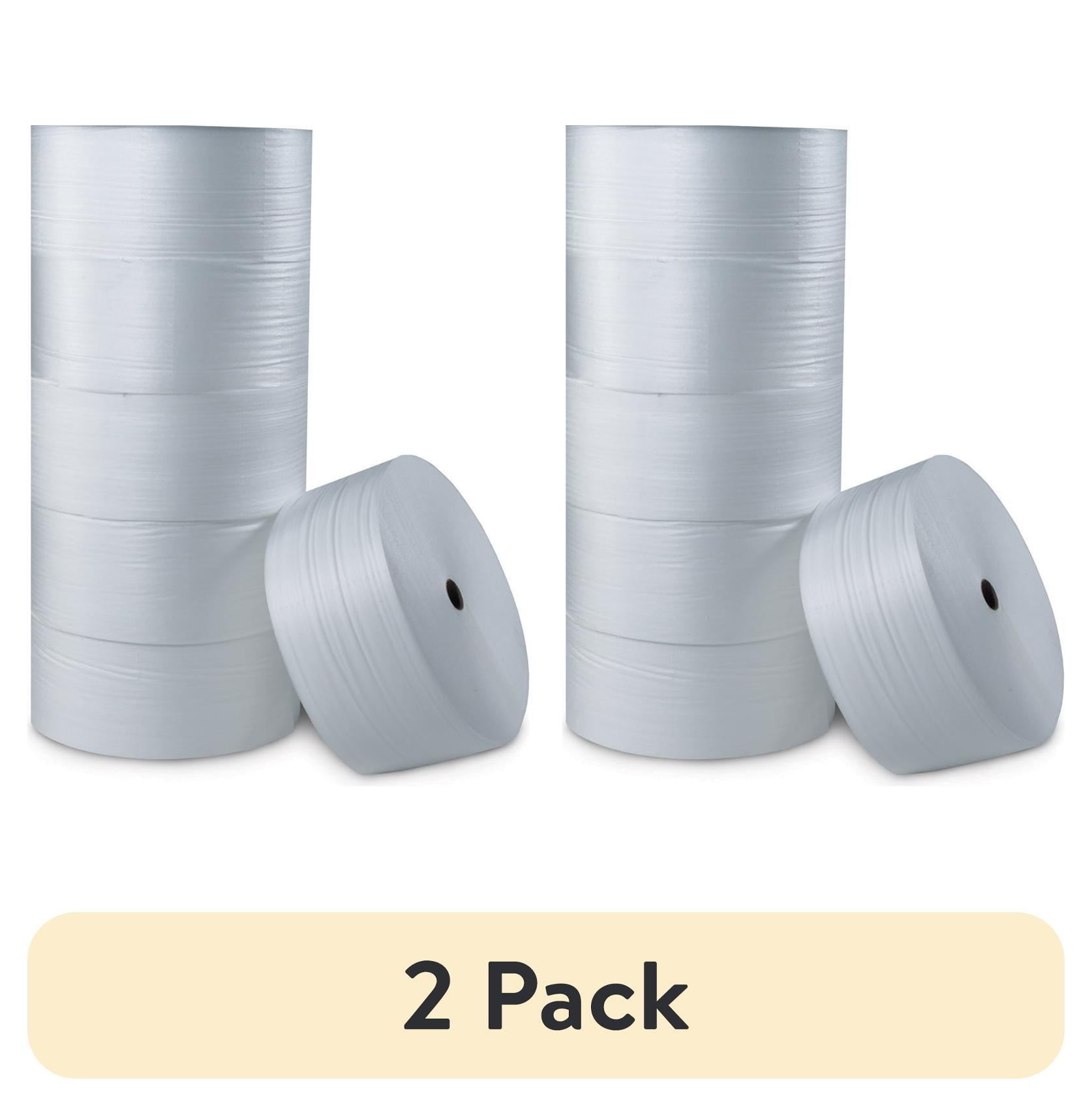 (2 pack) Partners Brand Air Foam Rolls,1/16" x 24" x 900 ft.,Wht ...