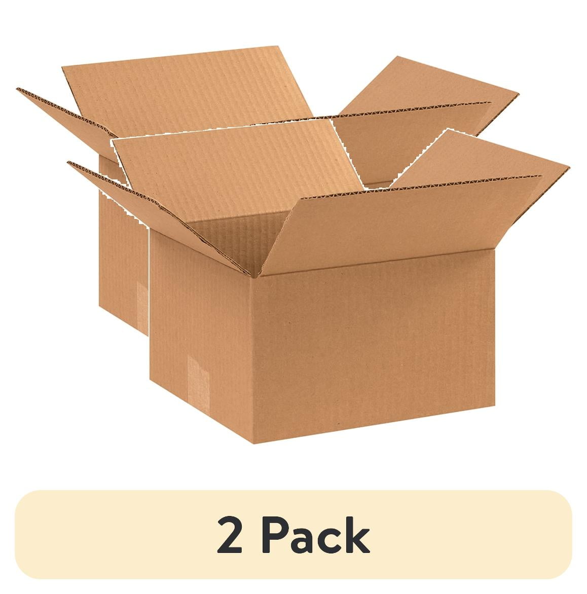 (2 pack) Partners Brand Corrugated Boxes 10" x 9" x 6" Kraft 25/Bundle ...